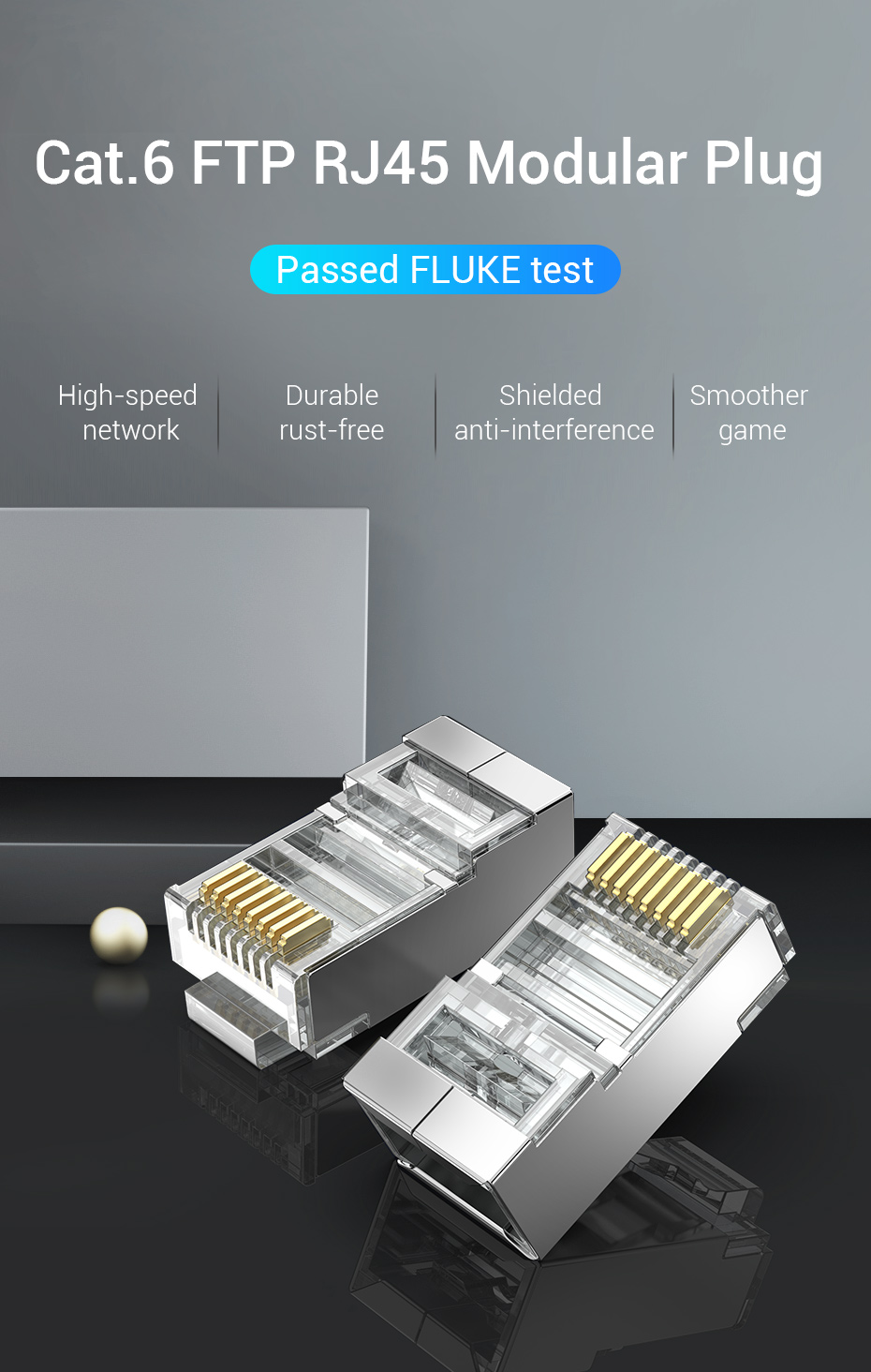 Cat.6 FTP RJ45 Modular Plug Transparent | i4-tech Technology Solution